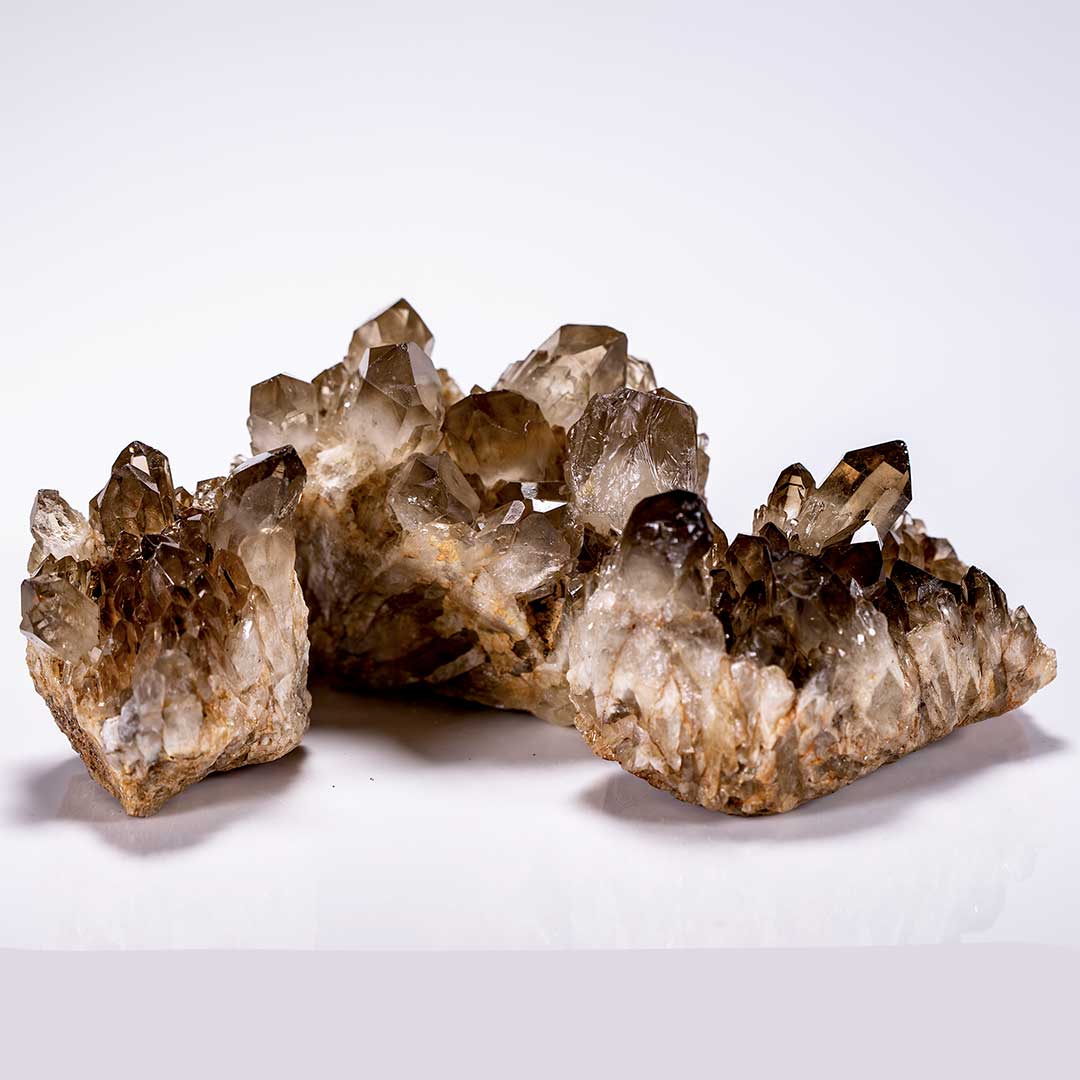 Grams Of Natural Smoky Cascading Quartz Clusters - Congo - Majestic ...