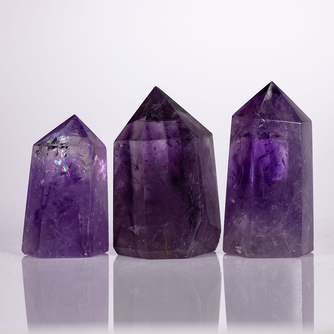 Amethyst Polished Point - Majestic Crystal Wholesale
