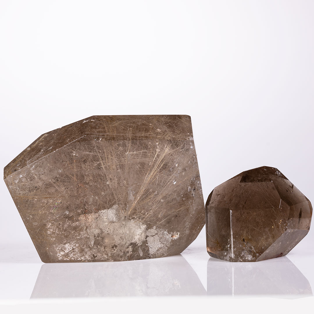Grams Of "LARGE"Smoky Rutilated Faceted Quartz Free Forms - Majestic ...