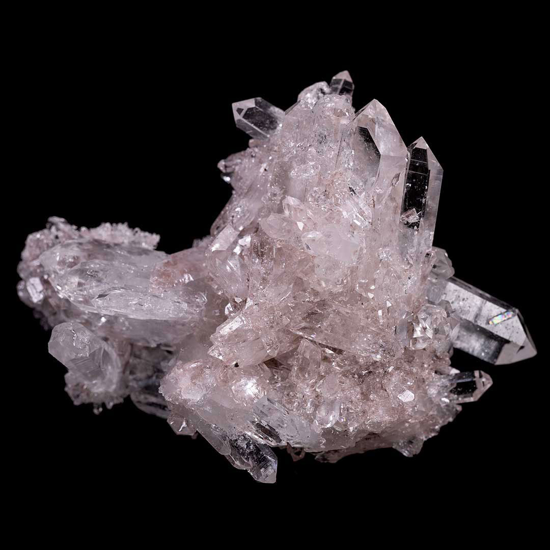Grams Of Light Pink Lithium Lemurian Seed Quartz Clusters - Colombia ...