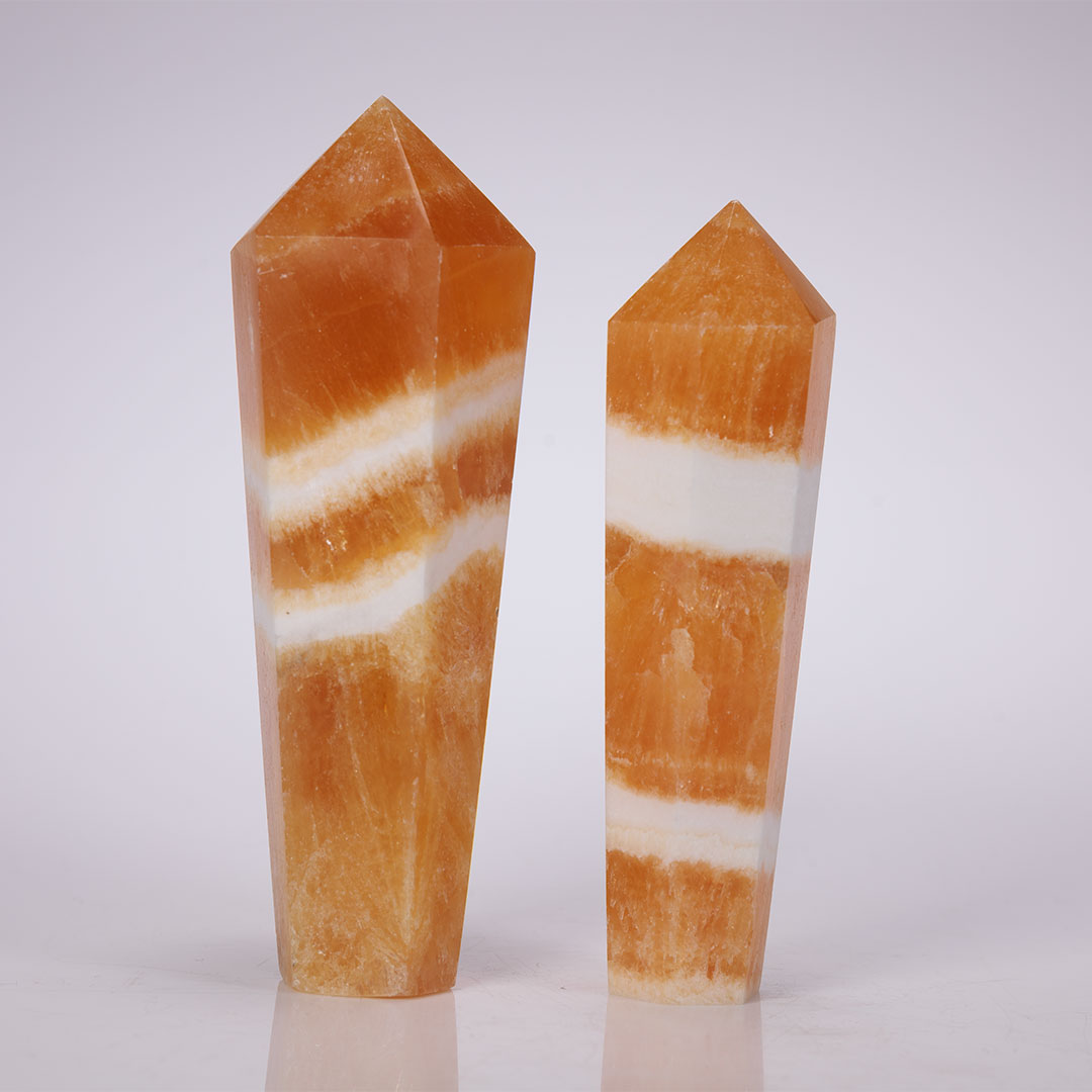 Grams Of Honey Calcite Point - Majestic Crystal Wholesale