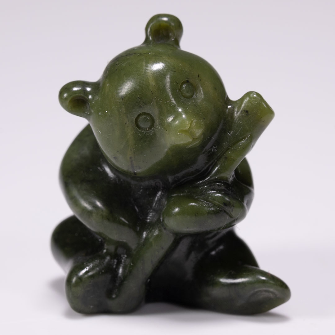 Nephrite Jade Bear Carvings - Majestic Crystal Wholesale