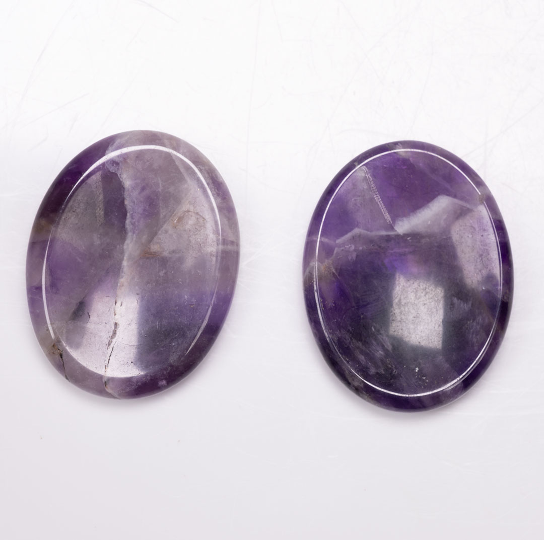 Amethyst Thumb Stone (Worry Stone) - Majestic Crystal Wholesale